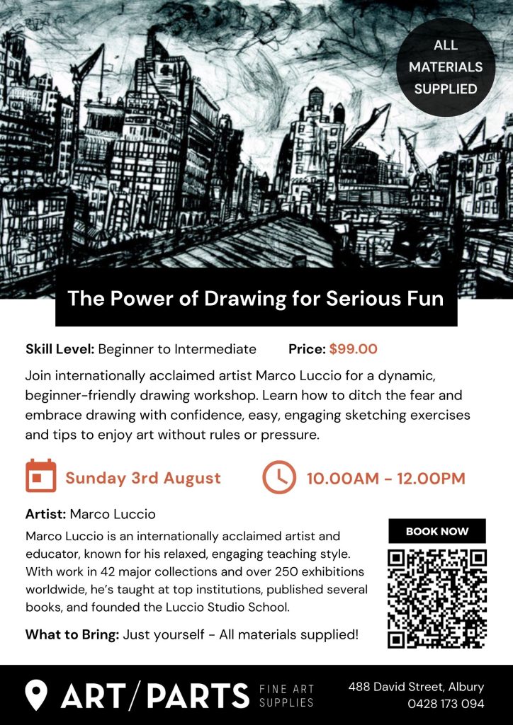 The Power of Drawing for Serious Fun Workshop | Murray Arts
