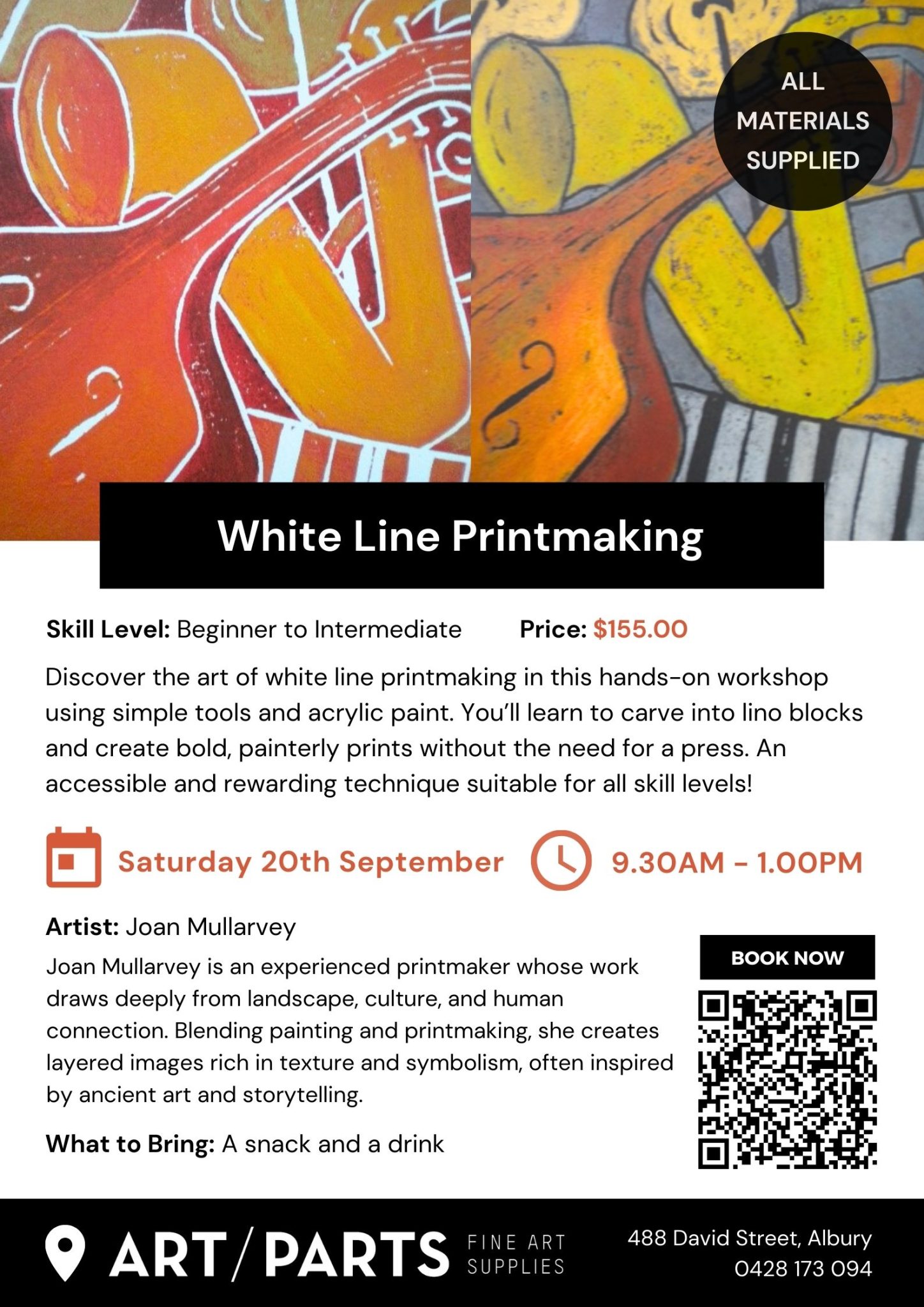 White Line Printmaking | Murray Arts