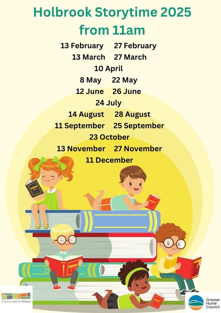 Storytime at the Holbrook Library | Murray Arts